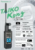 China Quansheng TK11 10W Multi Band Walkie Talkie VHF UHF 136-174MHz 999 Channels Analog Radio for sale