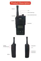 China MSTAR HJ760L 4G POC Walkie Talkie Long Range 100km with GPS Positioning 5000mAh Battery for sale