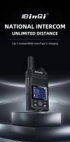 China BinQi BQ-K36 4G LTE POC Two-Way Radio 6000mAh Battery Dual SIM Walkie-Talkie for sale