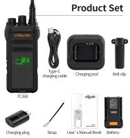 China Chierda TC368 Plus UHF Waterproof Walkie Talkie 10KM Range for sale