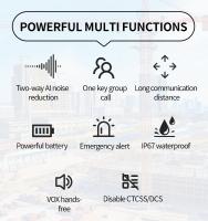 China Chierda TC368 Plus UHF Waterproof Walkie Talkie 10KM Range for sale