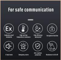 China MSTAR DP666EX Waterproof Explosion Proof Walkie Talkie 5W UHF VHF for sale
