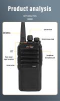 China MSTAR DP666EX Waterproof Explosion Proof Walkie Talkie 5W UHF VHF for sale