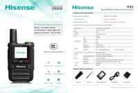 China Hisense H05 4G LTE POC Radio 3000mAh Battery 1.44 Inch Color Screen Long Range Walkie Talkie for sale