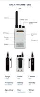 China Baofeng BF-358 UHF Handheld Walkie Talkie 400-470MHz 2W VOX SOS 16 Channel for sale