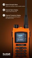 China SenHaiX 8800 5W UHF VHF Walkie Talkie 128 Channels 2000mAh Battery IPX5 for sale