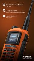 China SenHaiX 8800 5W UHF VHF Walkie Talkie 128 Channels 2000mAh Battery IPX5 for sale