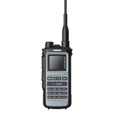 China SenHaiX 8600 Dual Analog Walkie Talkie Waterproof UHF VHF Transceiver 10km Range USB Charging for sale