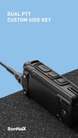 China SenHaiX 8600 Dual Analog Walkie Talkie Waterproof UHF VHF Transceiver 10km Range USB Charging for sale