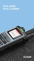 China SenHaiX 8600 Dual Analog Walkie Talkie Waterproof UHF VHF Transceiver 10km Range USB Charging for sale