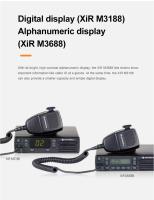 China Motorola XiR M3688 Digital Car Radio 25W VHF 136-174MHz Walkie Talkie for sale