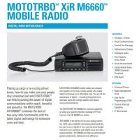 China Motorola XiR M6660 DMR Vehicle Radio 6W 256 Channel VHF UHF Transceiver for sale