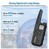 China Baofeng BF-T25 UHF Walkie Talkie 5W Output Power 16 Channels IPX4 Waterproof 1500mAh Battery for sale