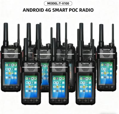 China YANTON T-X100 4G POC Walkie Talkie 4000mAh Battery IPX4 Water Resistant GSM WCDMA for sale