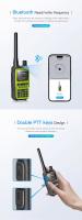 China Baofeng UV-5R Mini Walkie Talkie 5W Output Power IPX5 Water Resistance Dual Band Two Way Radio for sale