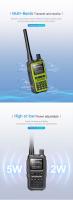 China Baofeng UV-5R Mini Walkie Talkie 5W Output Power IPX5 Water Resistance Dual Band Two Way Radio for sale