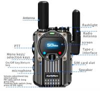 China MSTAR M66 5G POC Mini Walkie Talkie VOX 4G Handheld Two Way Radio 5W for sale