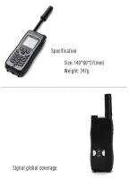 China Iridium 9575 Satellite Phone Global Coverage Rugged Walkie Talkie 2.4 inch Display for sale