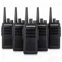 China Baofeng BF-V6A 5W UHF Walkie Talkie Dual Band Handheld Radio 2 Pack Black QT/DQT for sale