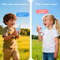 China LK-028 Kids Walkie Talkie 2 Pack 650mAh Battery 2.0 Inch Screen 0-1km Range for sale
