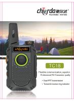 China Chierda TC18 Walkie Talkie Dual PTT Two Way Radio Type C Charging 5W for sale