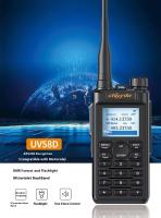 China Chierda UV58D DMR Radio Walkie Talkie Dual Band VHF UHF AES 256 Encryption Full Keypad for sale