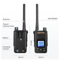 China Professional 5W UHF Digital Walkie Talkie 1024 Channels LCD Display DM-830 for sale
