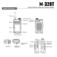 China MSTAR M-328T Handheld 4G POC LTE Two-Way Radio 2.4 Inch Android OS Dual Cameras for sale