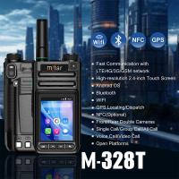 China MSTAR M-328T Handheld 4G POC LTE Two-Way Radio 2.4 Inch Android OS Dual Cameras for sale