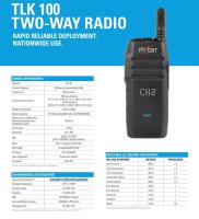 China TLK 100 IPX4 Rated Wireless Digital LTE Walkie Talkie Two Way Radio 18 Hours Battery for sale