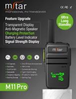 China Mstar M11 Pro Mini Walkie Talkie 16CH VOX Two Way Radio Type-C Fast Charge for Hotel Security for sale