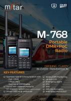 China M768 Rugged DMR POC Two Way Radio Walkie Talkie 4G LTE Network for Construction Security Hotel for sale