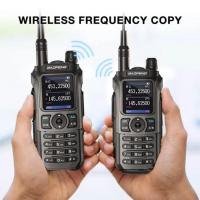China BAOFENG UV-21R 6W Tri-Band Ham Radio 1.77in Color Screen NOAA 999CH Long-Range Walkie Talkie for sale