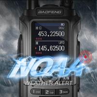 China BAOFENG UV-21R 6W Tri-Band Ham Radio 1.77in Color Screen NOAA 999CH Long-Range Walkie Talkie for sale