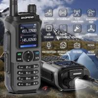 China BAOFENG UV-21R 6W Tri-Band Ham Radio 1.77in Color Screen NOAA 999CH Long-Range Walkie Talkie for sale