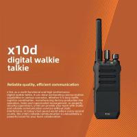 China X10D Handheld Commercial Wireless Digital-Analog Compatible DMR Walkie Talkie with 5W Output Power and IPX5 Water Resistance for Long Range Communication for sale