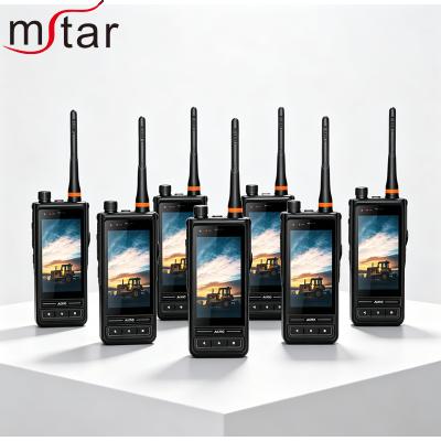 China AORO M6 4G Full Netcom Android 10 IP68 Long Range Transmitter Professional Black Handheld Walkie Talkie Smart Phone for sale