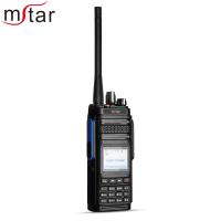China 10W Output Power VHF UHF DMR Two Way Radio with 16 Storage Channels Digital Walkie Talkie for sale