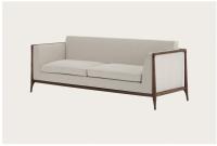 China Five Star Hotel Lobby Furniture Beige Upholstered Couch Sofa Anti Scratch for sale