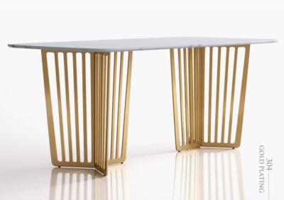China Rustproof Hotel Restaurant Furniture Square Modern Contemporary Dining Table 160*80*75cm for sale