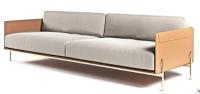 China Waterproof Hotel Lobby Furnitures double Sofa Modern Settee Sofa 1800*900*790mm for sale