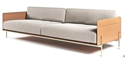 China Waterproof Hotel Lobby Furnitures double Sofa Modern Settee Sofa 1800*900*790mm for sale