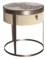 China Polished Smooth Hotel Bedroom Furniture Set Creative Round Coffee Table for sale