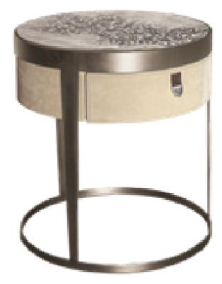 China Polished Smooth Hotel Bedroom Furniture Set Creative Round Coffee Table for sale