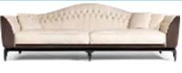 China Stylish Ergonomic Lounge Suite Beige Sofa White Couch Living Room Wearproof for sale