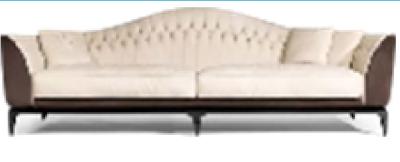 China Stylish Ergonomic Lounge Suite Beige Sofa White Couch Living Room Wearproof for sale