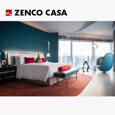 China Light Luxury Style Hotel Bedroom Furniture Set, Can Be Customized for sale