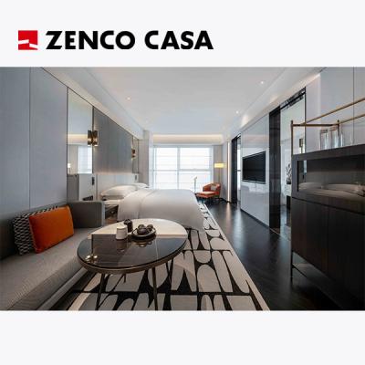 China Modern Style Hotel Bedroom Furniture Set Bed Size 2000*2000*300mm for sale
