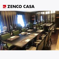 China Hotel Restaurant Furniture Vintage Elements Solid Wood Dining Table And Chairs for sale