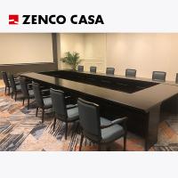 China Hotel Meeting Room Furniture Set Black Conference Table And Chairs Mix And Match for sale